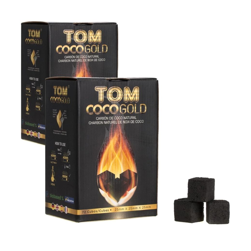 Caja de carbón de coco Tom coco – Los Manjares